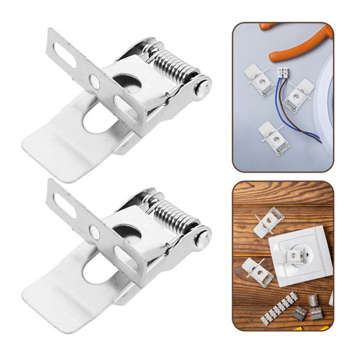 20 Pcs Spring Snap Panel Light Downlight Retaining Clip Ceiling Clamps ...
