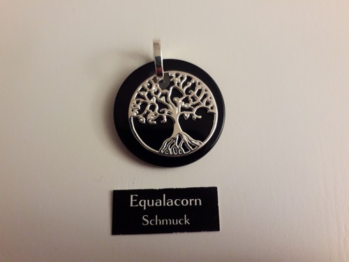 Tree of Life Onyx Plate Pendant 925er Silver Symbol Jewelry New | eBay ...