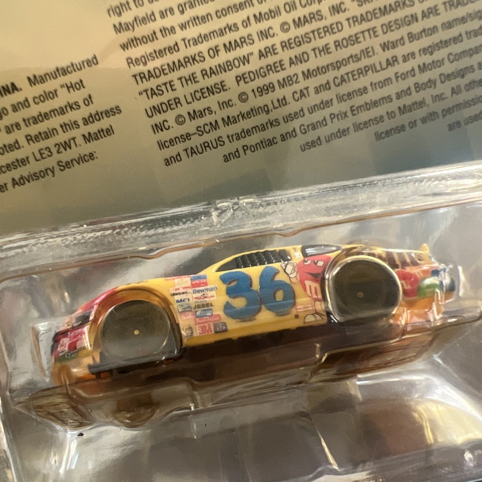 HOT WHEELS HO Electric Racing Slot Car #36 M&Ms Nascar Ernie Irvan ...