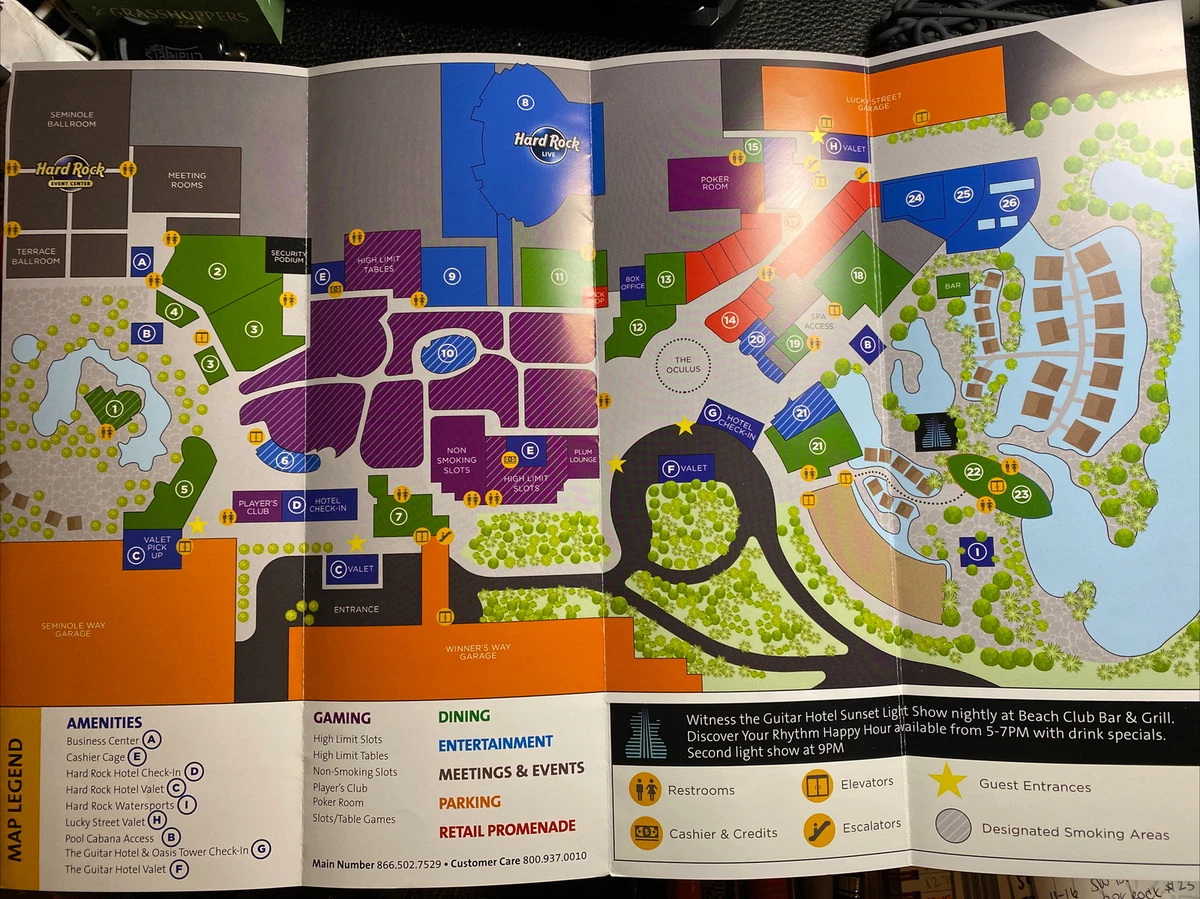 Hard Rock Hotel Property Map
