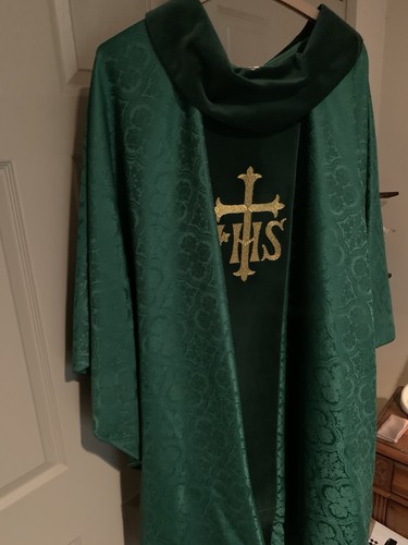 Protestant or Catholic Church Chasuble Alb Cincture 2 Stole Vestments ...