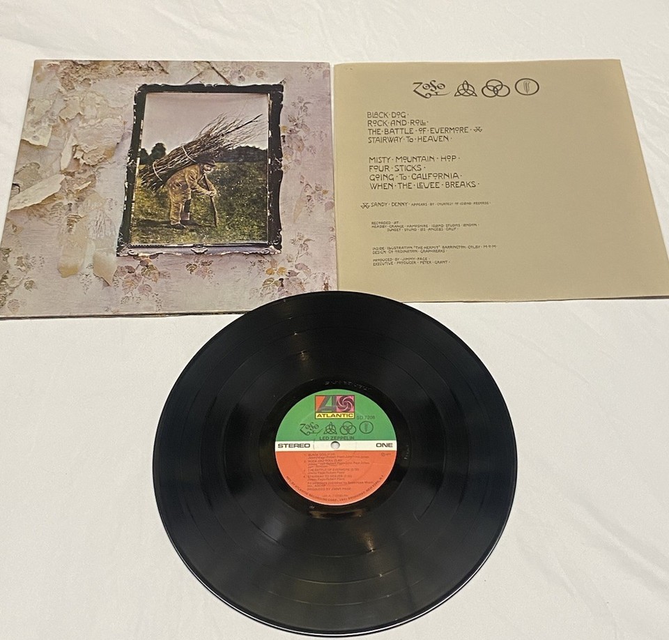 Led Zeppelin IV Vinyl LP SD7208 With insert Led Zeppelin 4 | eBay
