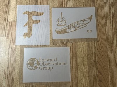 Forward Observations Group Stencil FOG 8x10” Large Stencils F Logo ...