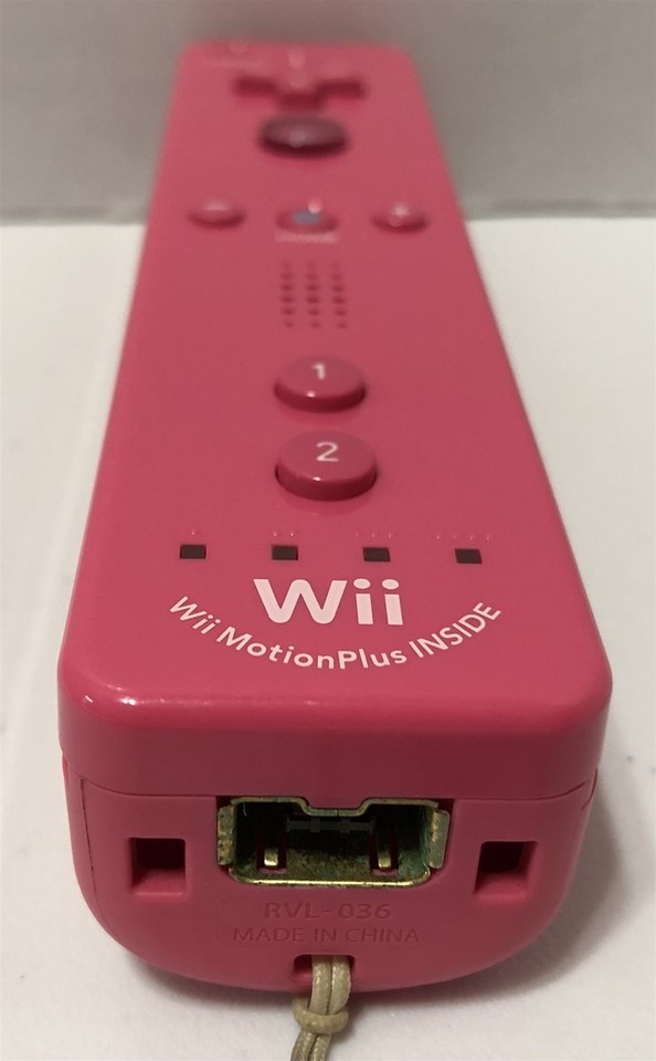 Pink Official OEM Nintendo Wii Remote Controller RVL-036 Motion Plus ...