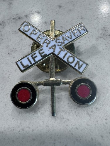 Operation Life Saver Railroad Crossing Safety Lapel Pin | eBay