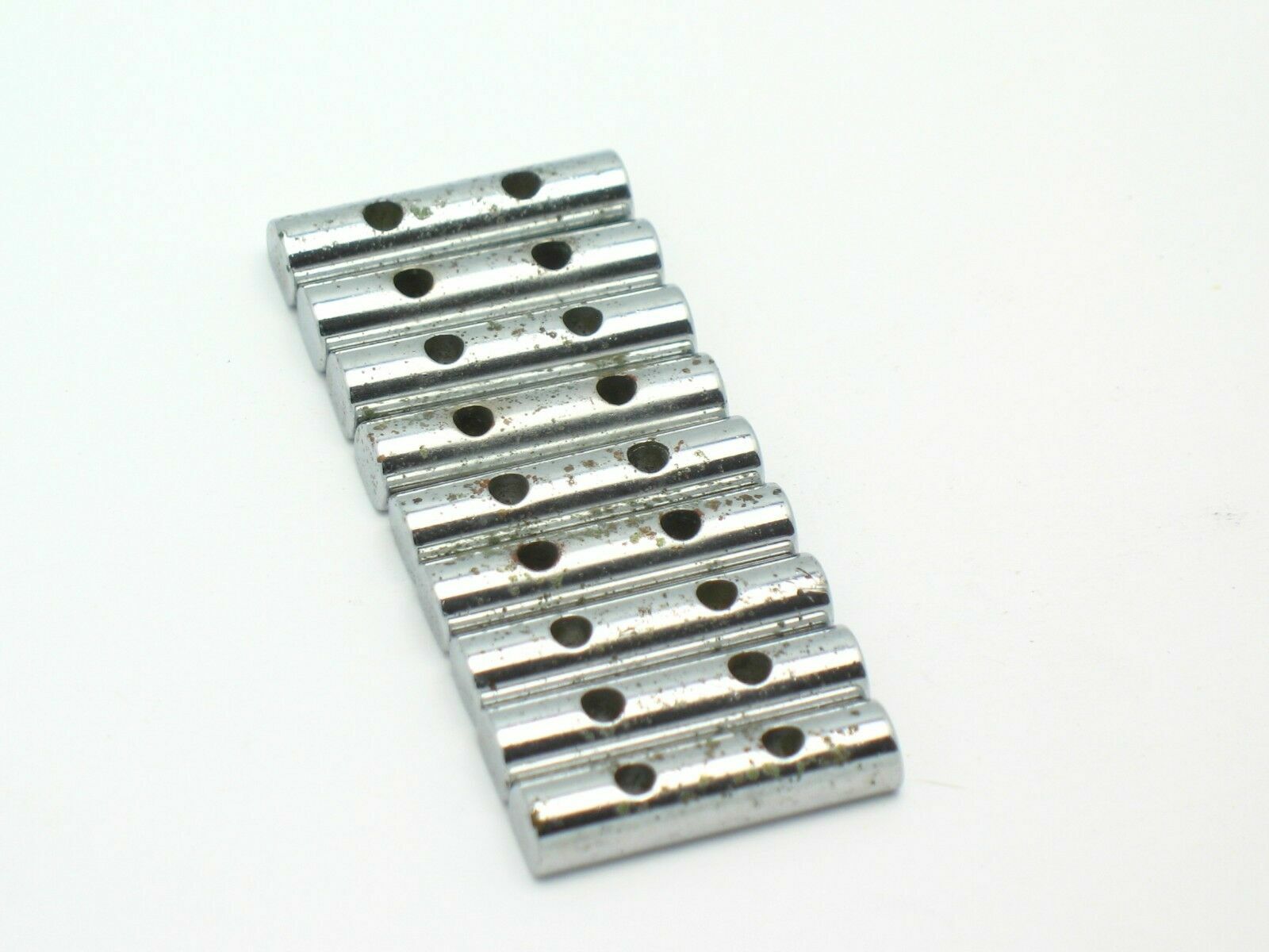 Brass string retainer - 2 string, short bar style, chrome plated | eBay