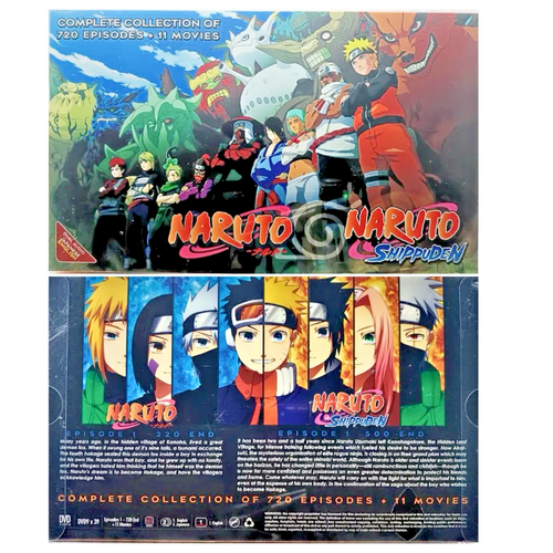 Naruto & Naruto Shippuden Complete Boxset DVD 1-720 Episodes [Eng Dub ...
