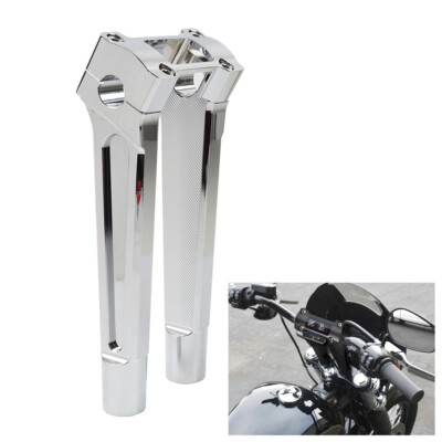Chrome 10'' Pullback Handlebar Riser For Harley Dyna M8 Softail Street ...