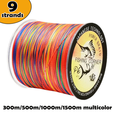 Super Strong Multifilament PE Braid Fishing Line 9 Strands 300M 500M ...