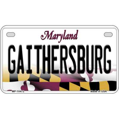 Gaithersbury Maryland Novelty Metal Motorcycle Plate MP-10472 | eBay