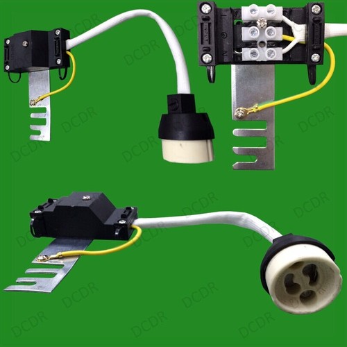 6x GU10 Ceramic Socket Lamp Holder Downlight Fitting With Bridge ...