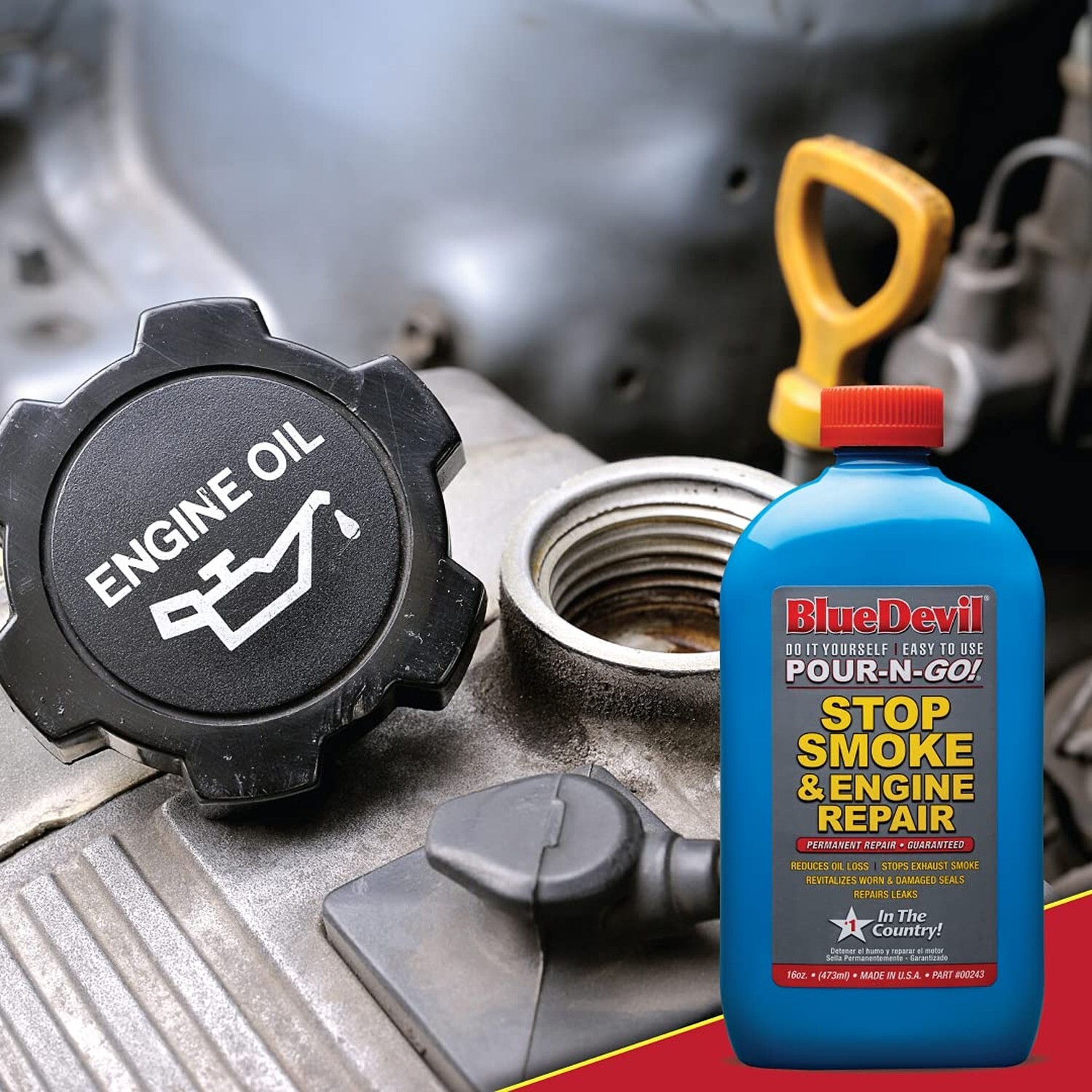 BlueDevil Products 00243 Stop Smoke & Engine Repair - 16 Ounce