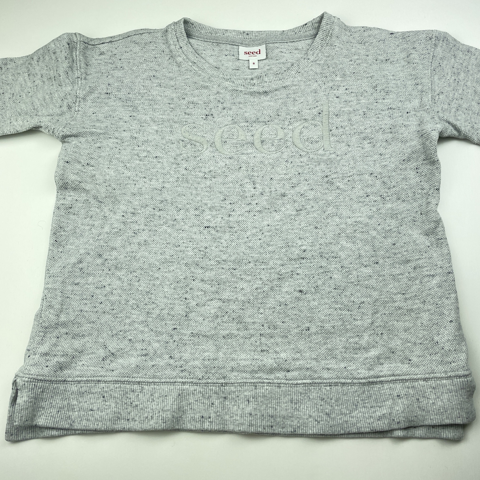 Girls size 8, Seed, grey heritage lightweight sweater, GUC | eBay Australia