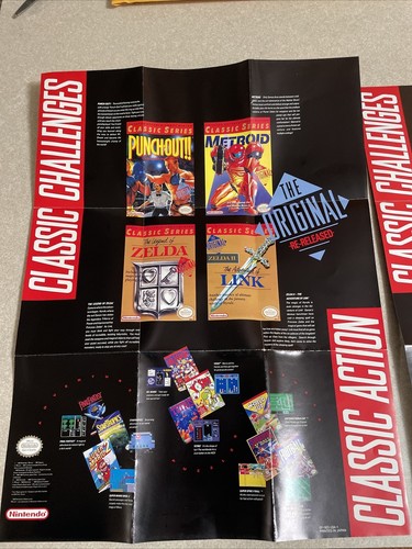 Classic Challenges Classic Action 1992 Nintendo NES Poster GP-NES-USA-1 ...