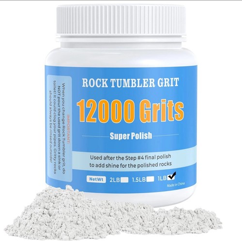 Rock Tumbler 12000 Polishing Grits - Aluminum Oxide Grits Step 5 Grit ...