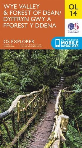 Wye Valley & Forest of Dean (Map) OS Explorer Map 9780319263839 | eBay