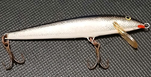 Used Vintage Original 3 1/2" Floating RAPALA FINLAND Silver Black | eBay