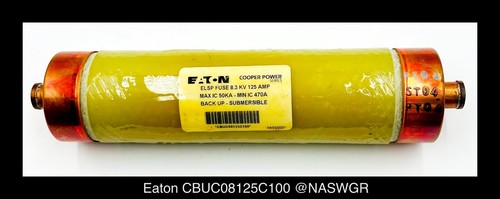 Eaton Cooper Power CBUC08125C100 ELSP Current Limiting Backup Fuse ...