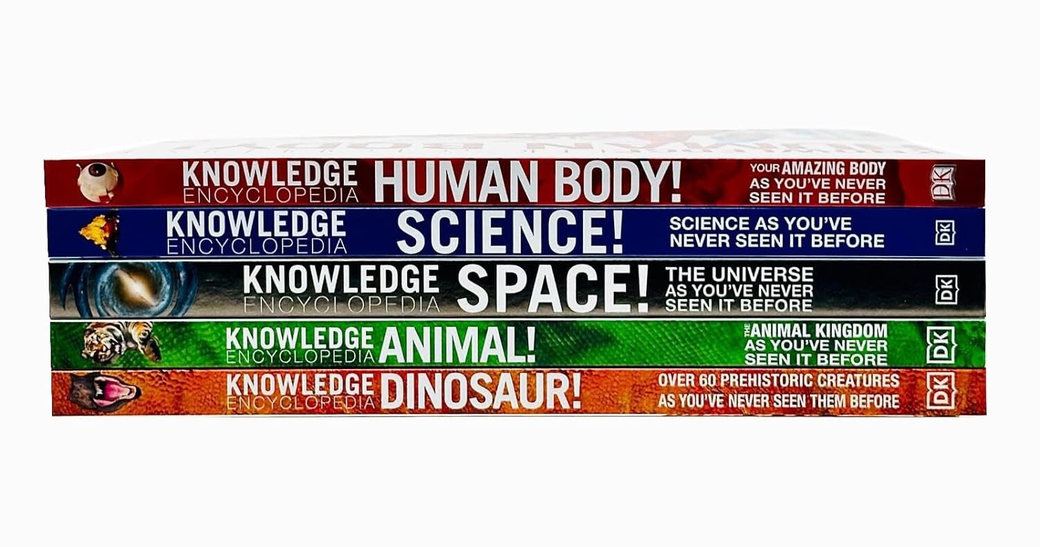 Knowledge Encyclopedias Collection 5 Books Set By DK (Human Body ...