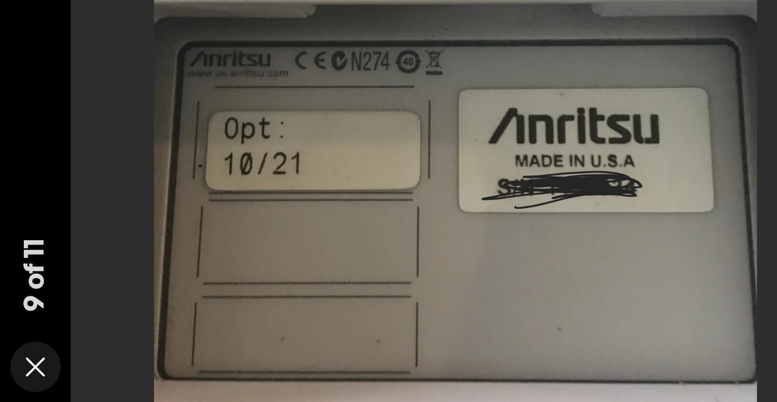 Anritsu Site Master S331E Cable & Antenna Analyzer SiteMaster S331E-10/ ...