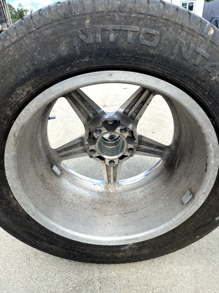 Race Star 92 Drag Star Polished Aluminum Wheel Set of 2 | 17x9.5 | 5x5 ...