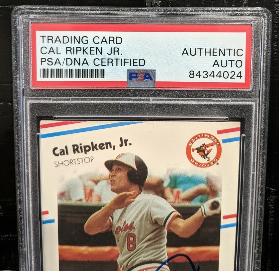 1988 Fleer Cal Ripken Jr. Signed Autographed Card PSA/DNA Certified ...