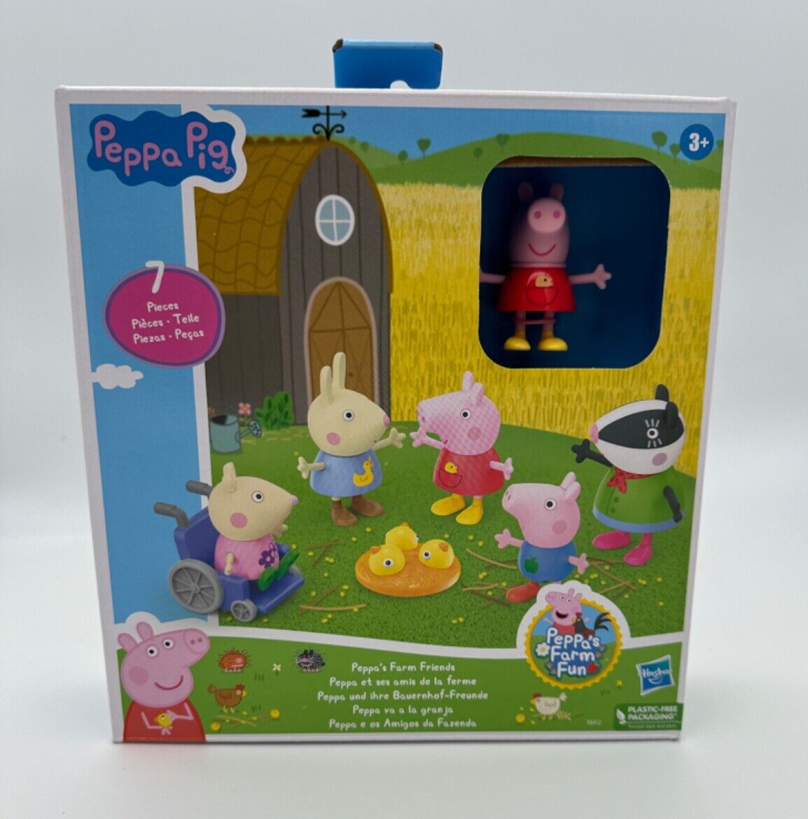 Peppa Pig PEPPA's Farm Fun 7 piece PLAYSET Unopened Box | eBay