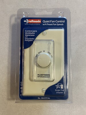 Craftmade Quiet Fan Control w/ 4 Presets Fan Speeds No. CM-RTF/AL | eBay