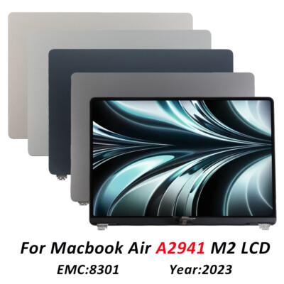 For Macbook Air 15.3" M2 A2941 (2023) LCD Screen Display Assembly ...