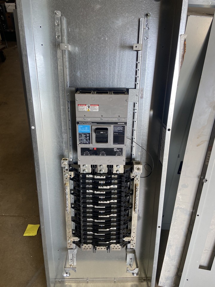 SIEMENS P1 300 AMP MAIN BREAKER 208Y/120 NEMA 1 PANELBOARD WITH SHUNT ...