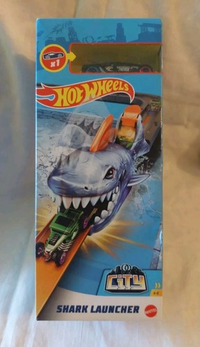 Hot Wheels Shark Launcher Track Set With Car | eBay
