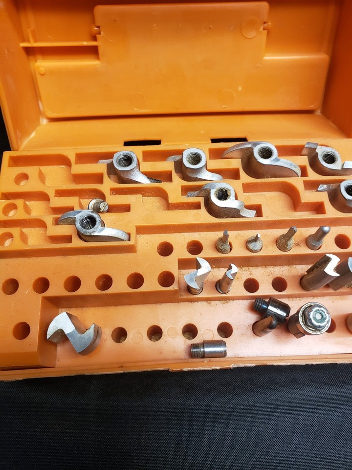 Read Craftsman Router Bit Sets Partial Orange Boxes 25425 25515 Tips ...