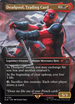 Magic: The Gathering Secret Lair Drop Deadpool, Trading Card #1753 | eBay
