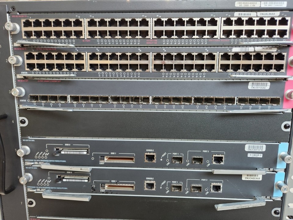 As-Is Cisco Catalyst 6500-E Series WS-C6500 SERIES | eBay