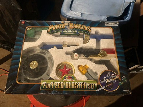 Power Rangers Zeo Vintage 7 In 1 Blaster Set Complete w Box 1996 Bandai ...