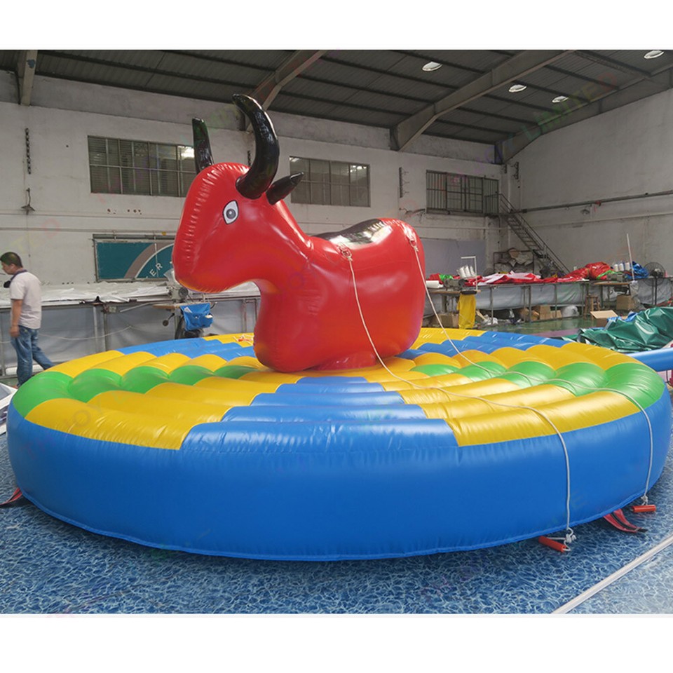 Carnival Game Inflatable Bull ride Game Outdoor Pull-Riding Rodeo Game ...