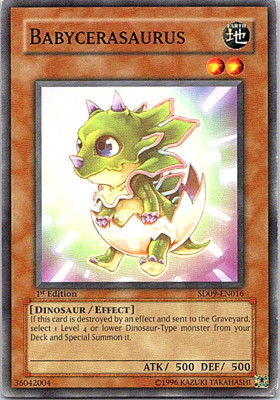 Babycerasaurus SD09-EN016 Yu-Gi-Oh! Card Light Play 1st Edition | eBay