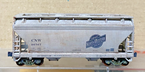 Chicago & North Western N Scale ACF 2 bay Covered Hopper CNW | eBay