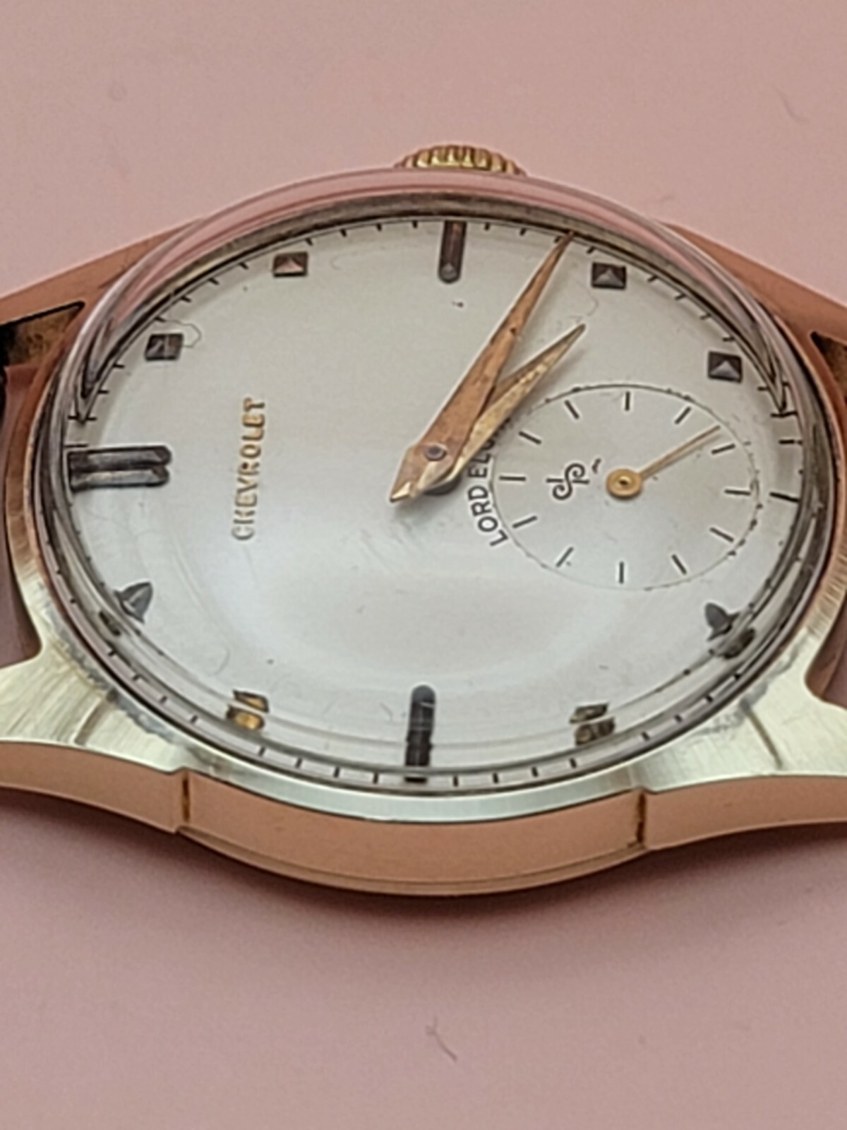 Lord Elgin Chevrolet Gear & Axle Watch 14k solid Gold 680 21 Jewels ...