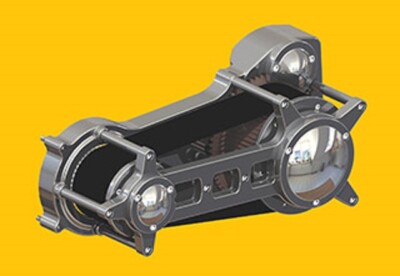 ULTIMA 3" BELT DRIVE PRIMARY DRAG RACE HARLEY DYNA SUPER GLIDE LOW ...