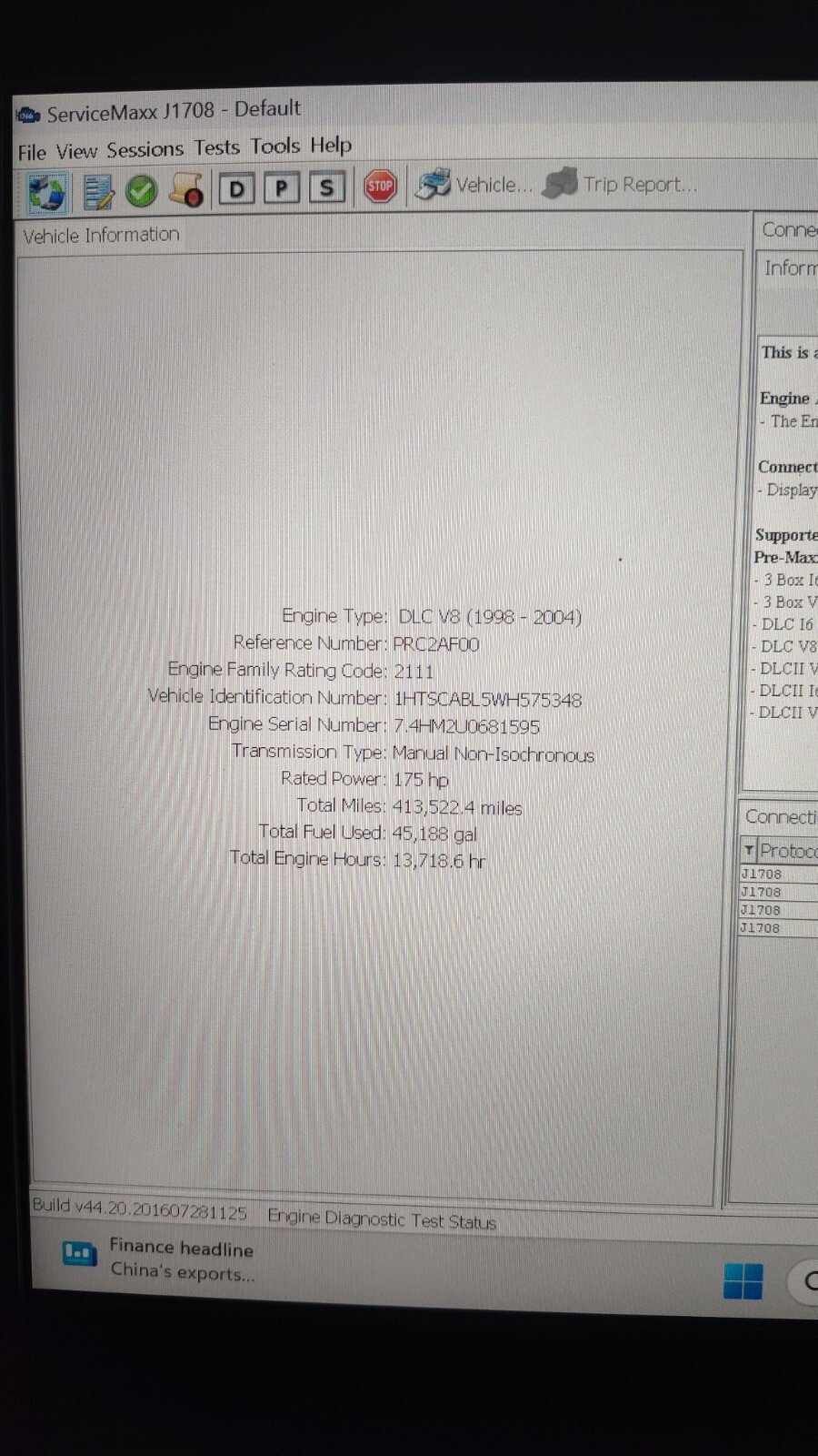 International Navistar Diesel Engine Computer Module ECM ECU (1807349C4 ...