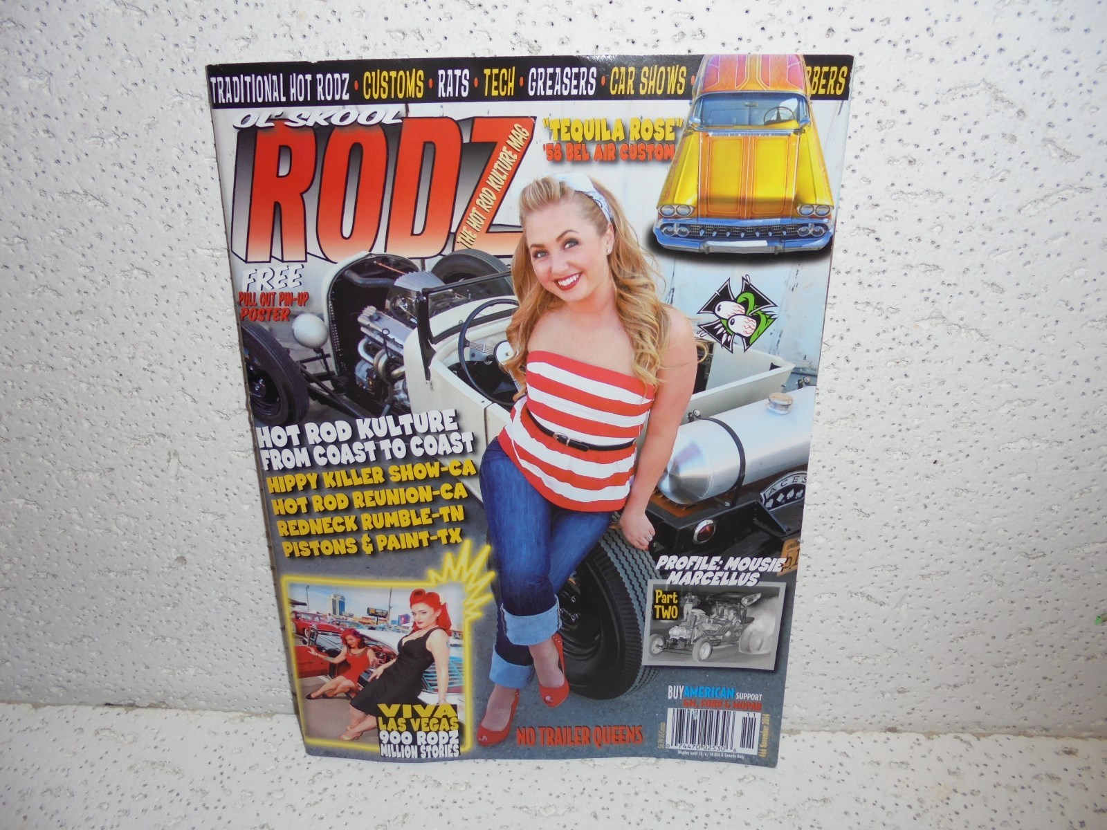 Ol' Skool Rodz Magazine November 2014 Hot Babes Rat Rods Hot Rods | eBay