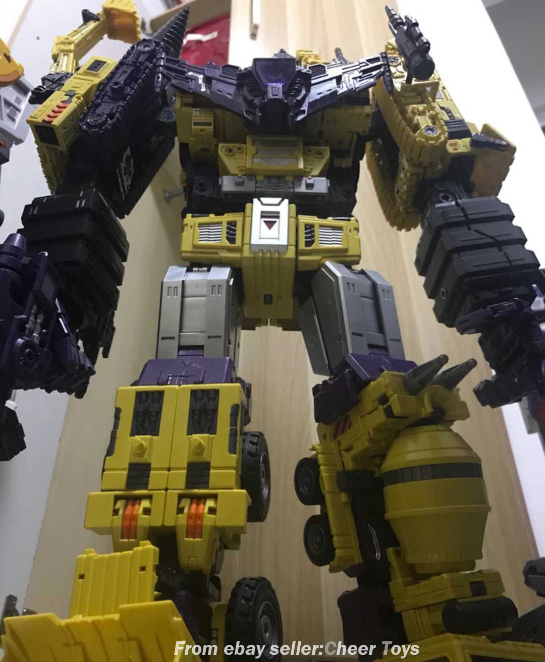 ToyWorld TW-C07 Devastator Yellow Versions 6pcs A Gift Big Box Figure ...