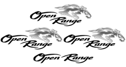 5 RV Trailer Camper Open Range Logos Decals Graphics-838 | eBay