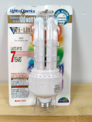 Lights of America tri light 25 watts (100 Watts equivalent) 1400 lumens ...