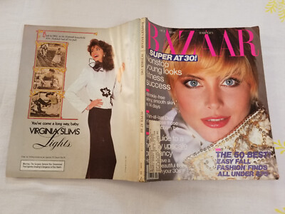Harpers Bazaar Magazine USA Fashions Oct 1985 Kim Alexis | eBay
