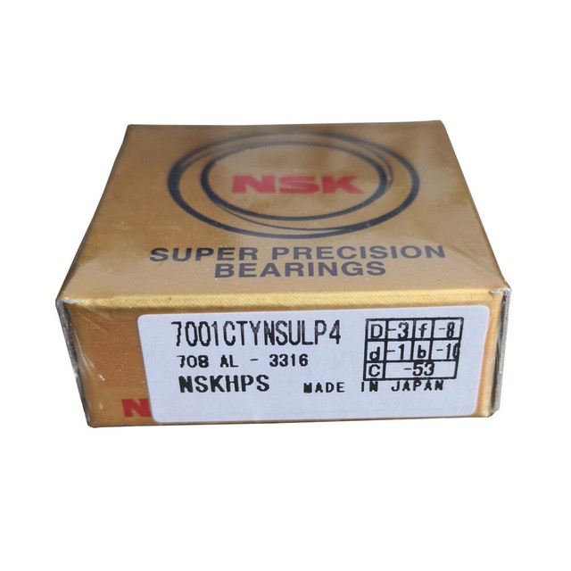 NSK Precision Angular Contact Bearing 7001CTYNSULP4 for sale online | eBay