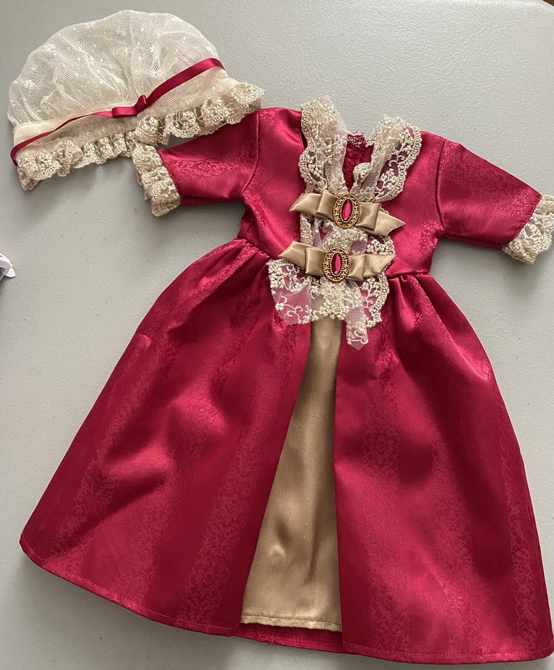 American Girl Felicity's Red GALA Holiday GOWN DRESS Outfit for ...