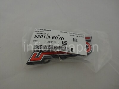 Genuine Subaru STI Front Grille Emblem Badge for Impreza WRX STI ...