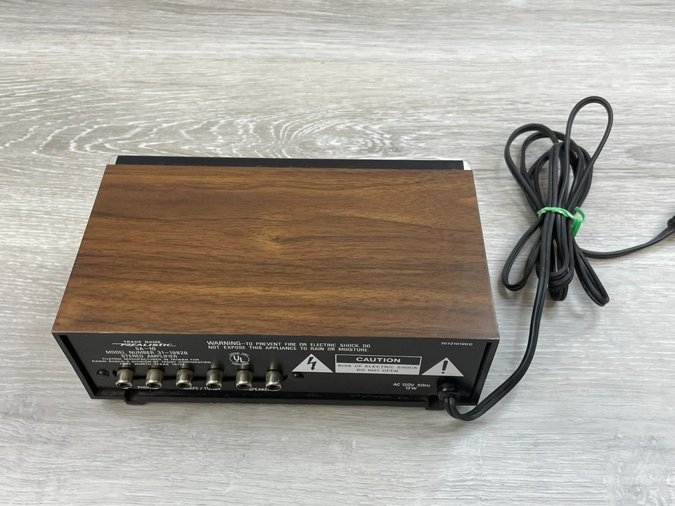 Realistic SA-10 31-1982B Black Solid State Phono Tape/Tuner Stereo ...